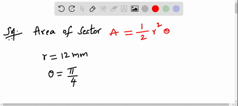⏩SOLVED:Find the area of the sector of a circle of radius r and… | Numerade