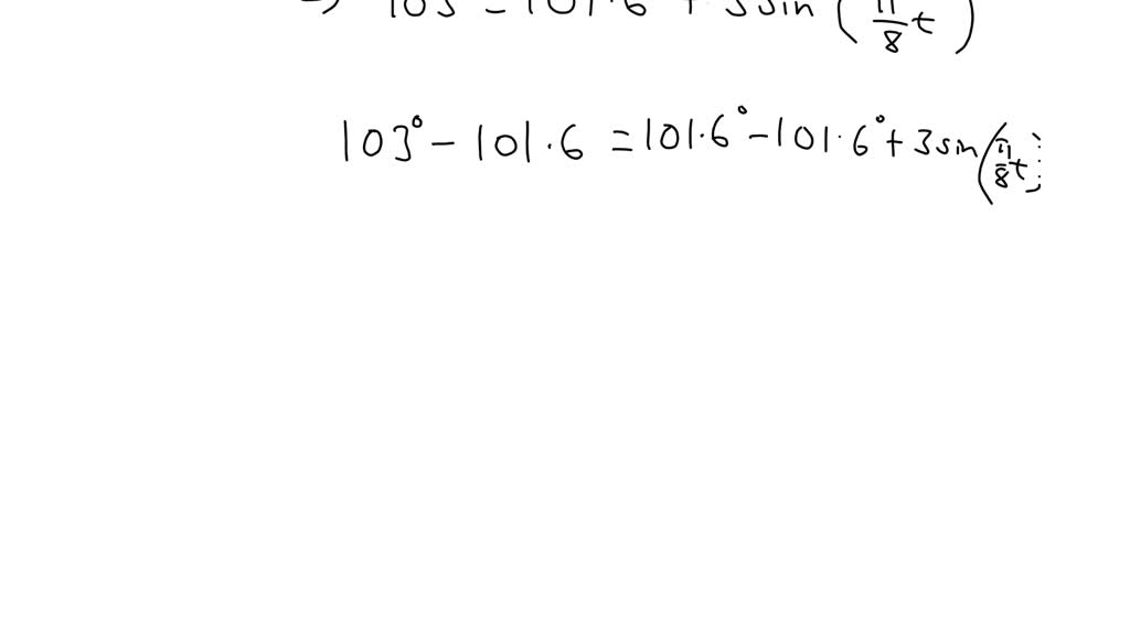 SOLVED:Temperature During an Illness. The temperature T, in degrees ...