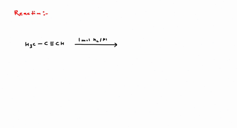 SOLVED:In the reaction, H3 C-C ≡CH H3 C-CH(OH)-CH3 the reagent used ...