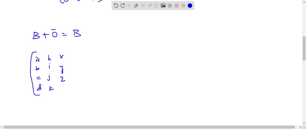 Describing the Additive Identity In Exercises 1-6 describe the zero ...