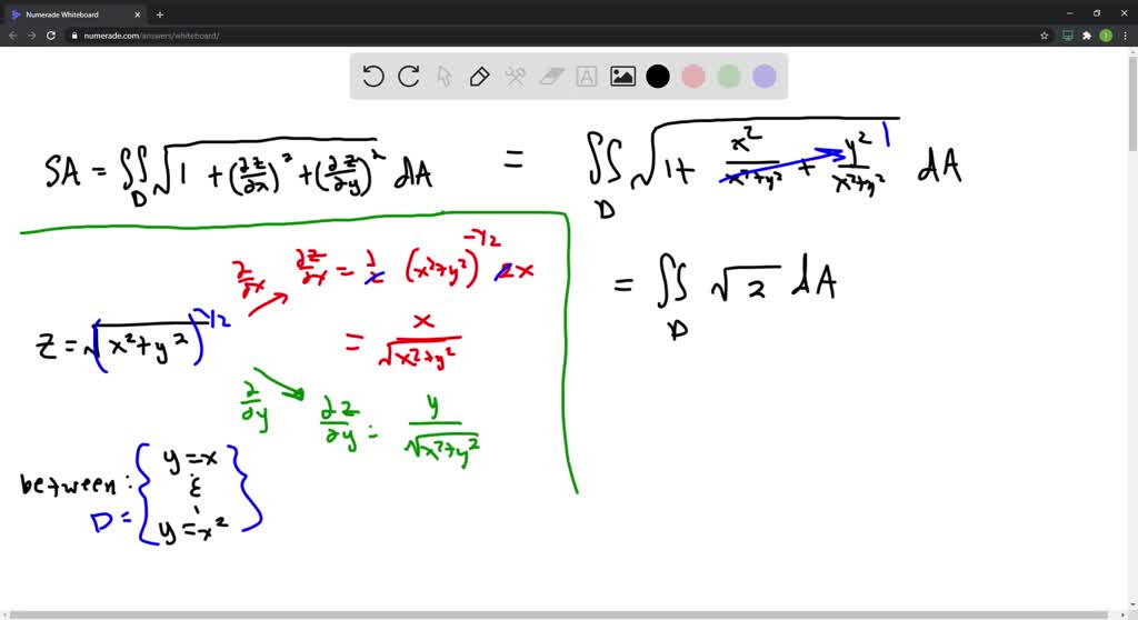 SOLVED Find The Surface Area Of That Portion Of The Cone X2 Y2 2z
