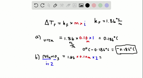SOLVED: . Prédisez les points de congélation approximatifs des ...
