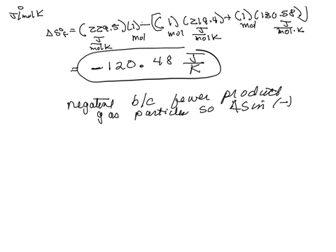 ⏩SOLVED:Using S^∘ values from Appendix C, calculate ΔS^∘ values for… | Numerade