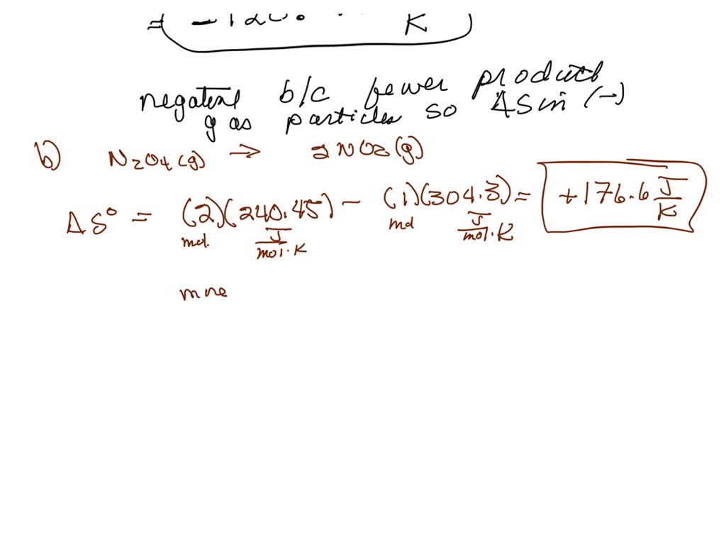 ⏩solvedusing S∘ Values From Appendix C Calculate Δs∘ Values For Numerade 