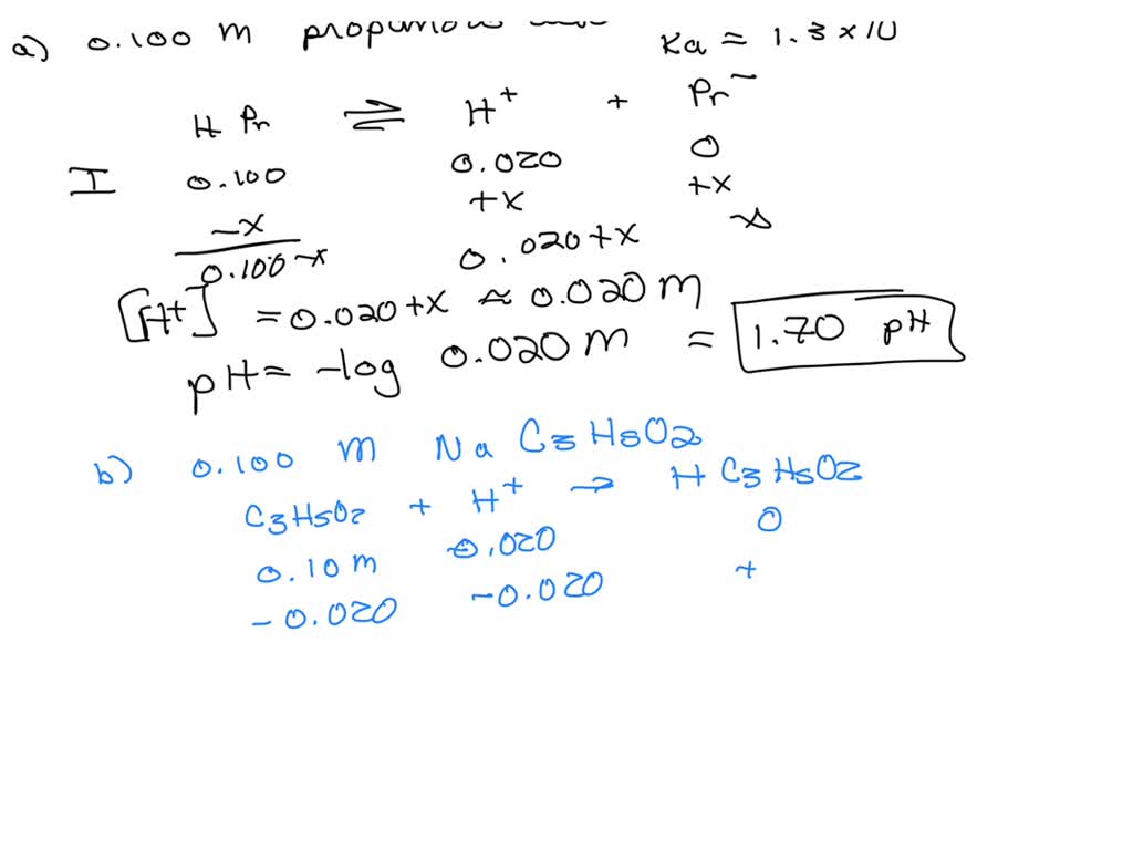 ⏩SOLVED:Calculate the pH after 0.020 mol HCl is added to 1.00 L of… | Numerade