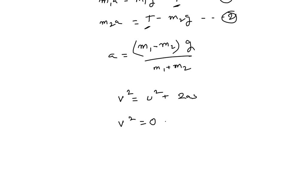 SOLVED:Two particles A and B are connected by a light inelastic string which passes over a ...
