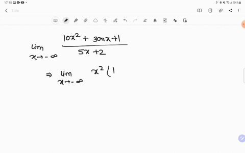 SOLVED:Calculate the limits in Exercises 21-72 algebraically. If a limit does not exist, say why ...