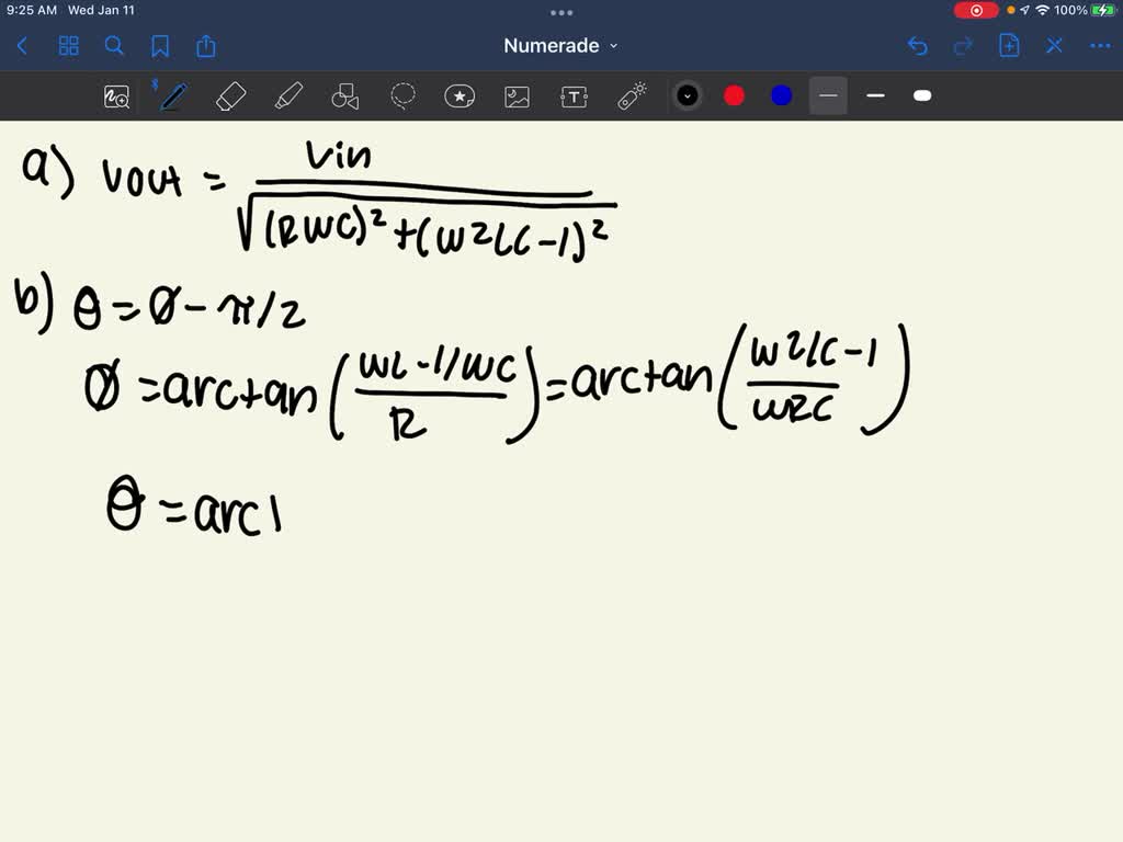 SOLVED:CALC The L-R-C series Figure P31.66 circuit shown in Fig. 𝐏 3 1 . 6 6 has an ac voltage ...