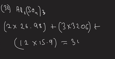 SOLVED:Calculate the molar masses of the following substances: (a ...