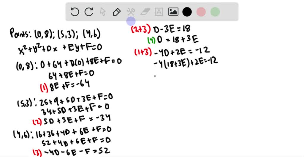 SOLVED Find An Equation In The Form x h 2 y k 2 r 2 Of The Circle