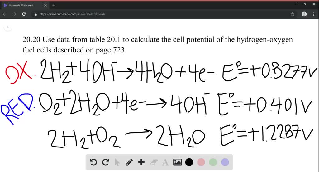SOLVED:Calculate Use data from Table 20.1 to calculate the cell ... SOLVED:Calculate Use data from Table 20.1 to calculate the cell ...