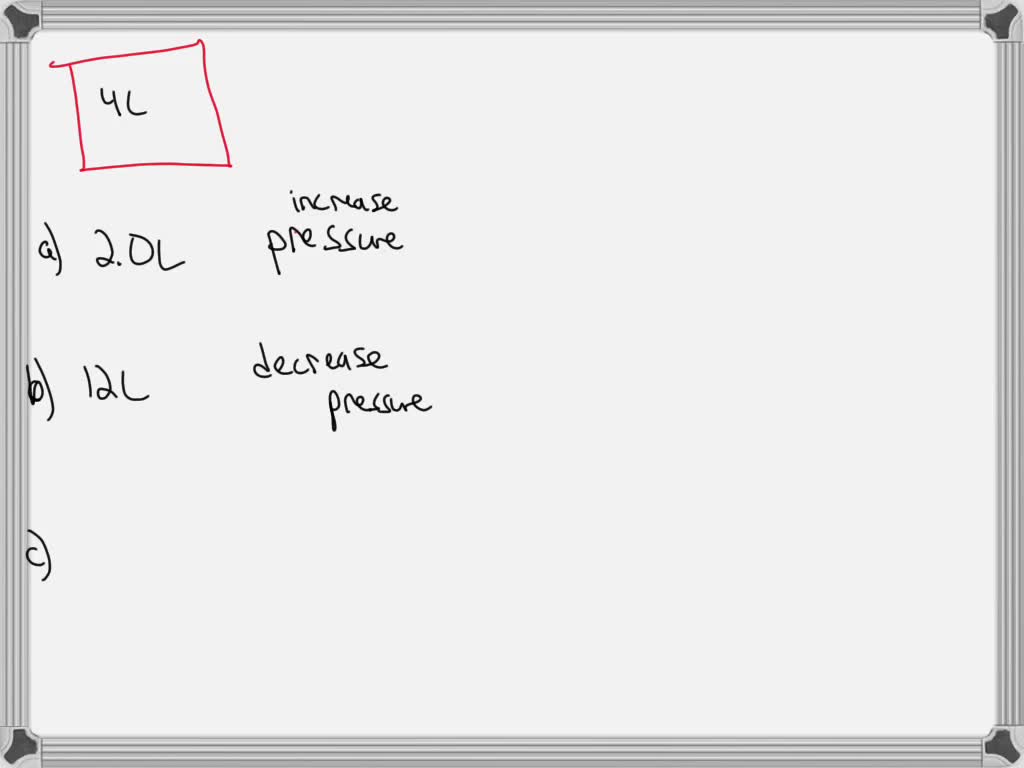 ⏩SOLVED:A gas with a volume of 4.0 L is in a closed container.… | Numerade
