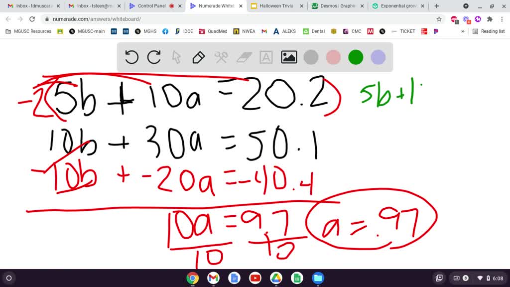 SOLVED:In Exercises 55 and 56, the sums have been evaluated. Solve the ...