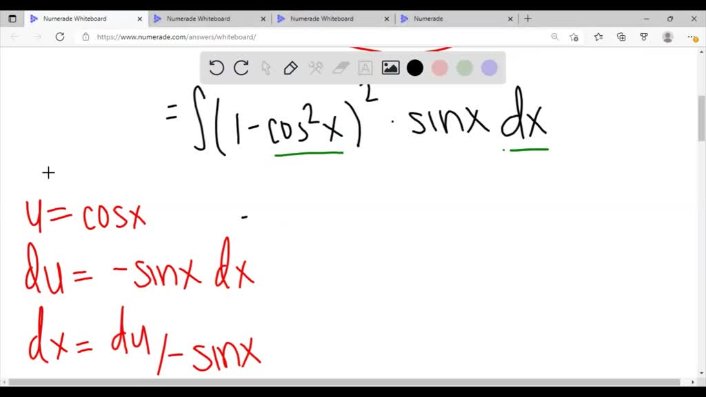 SOLVED:Determine the following integrals: ∫sin^5 x d x