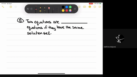 SOLVED:Two equations are equations if they have the same solution set.