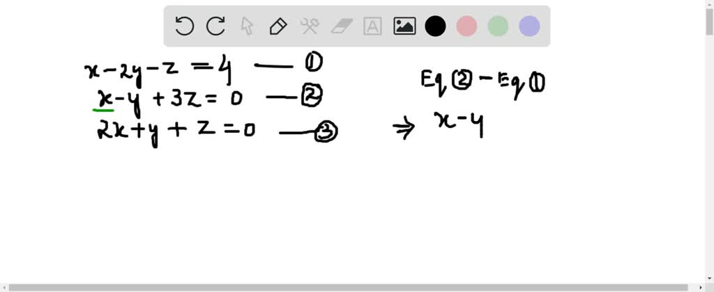 Solved Perform An Operation On The Given System That Eliminates The Indicated Variable Write 