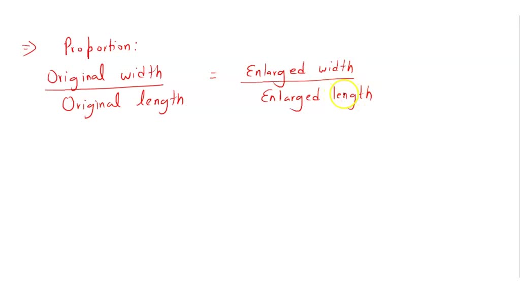 If a picture 4 inches wide and 6 inches long is to be enlarged so that ...