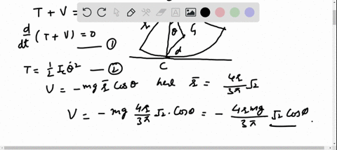 SOLVED:The quarter-circular sector of mass m and radius r is set into ...