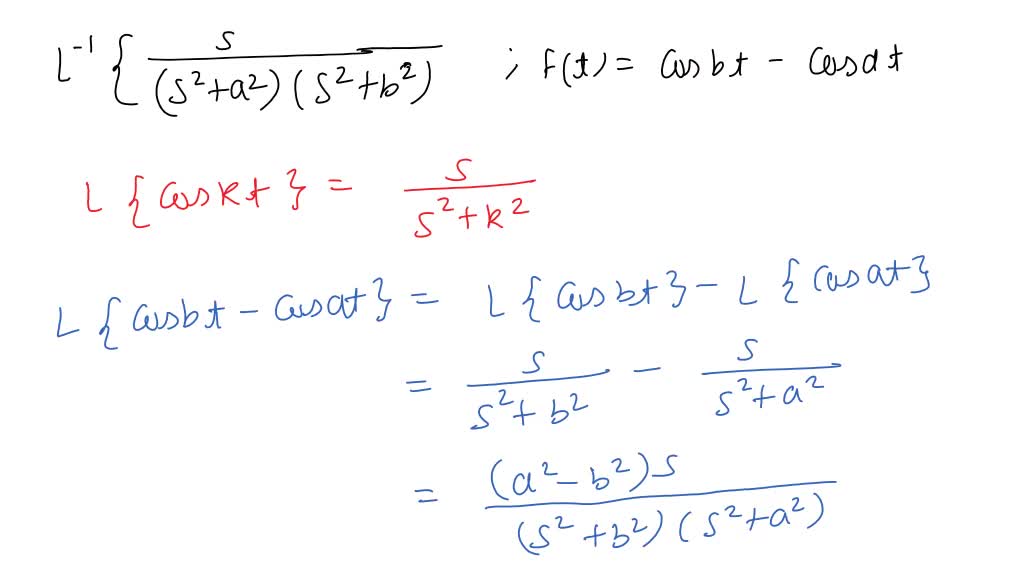 ⏩SOLVED:Find the given inverse Laplace transform by finding the… | Numerade