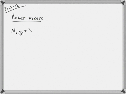 SOLVED:In the Haber Process, how would removing NH3 as it forms affect ...