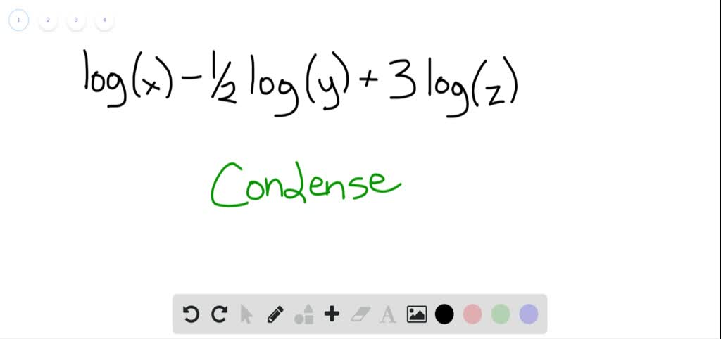 SOLVED:For the following exercises, condense each expression to a ...