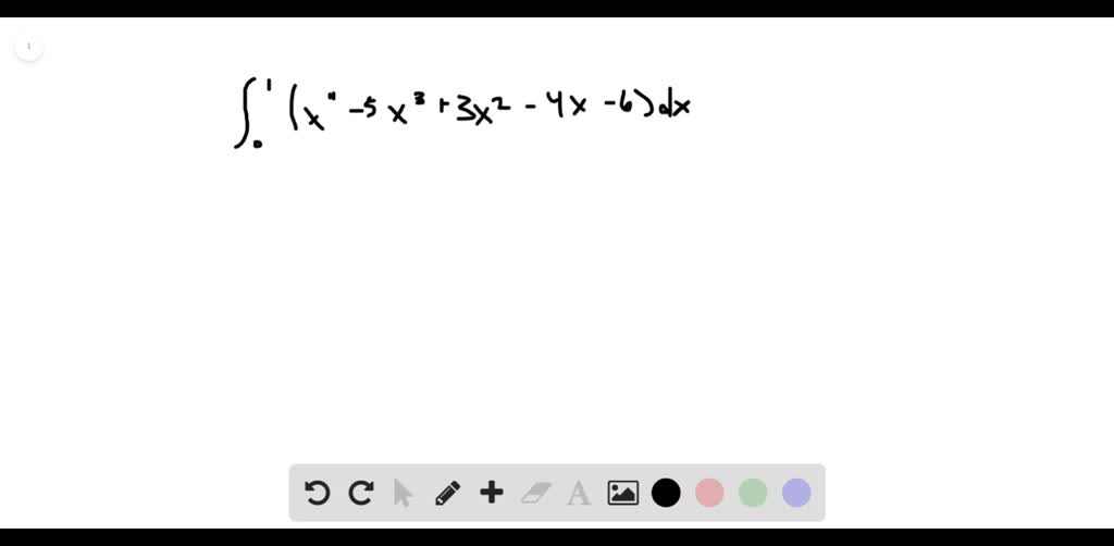 SOLVED Evaluate int 0 1 left x 4 5 X 3 3 X 2 4 X 6 right D X
