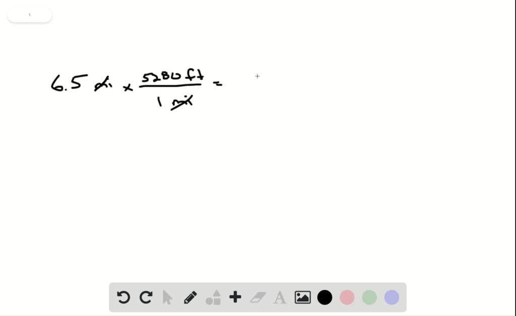 SOLVED Convert Using Dimensional Analysis 6 5 Miles To Feet