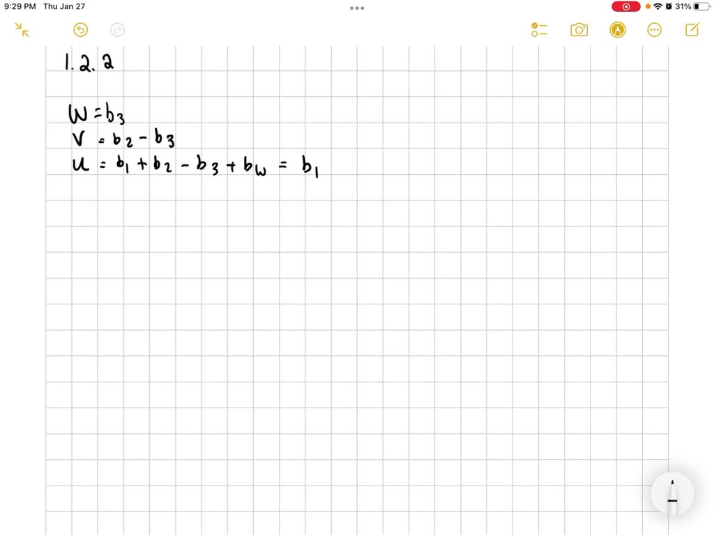 SOLVED:Solve to find a combination of the columns that equals b : Triangular system \begin ...