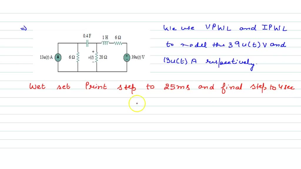 (a) Generate an input deck for SPICE to determine the voltage v9 as ...