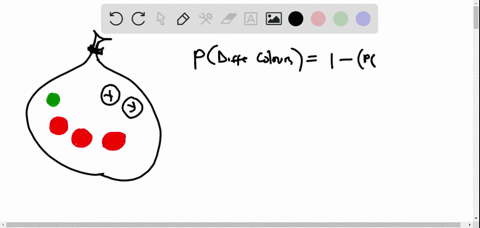 SOLVED:Find the probability for the experiment of drawing two marbles ...