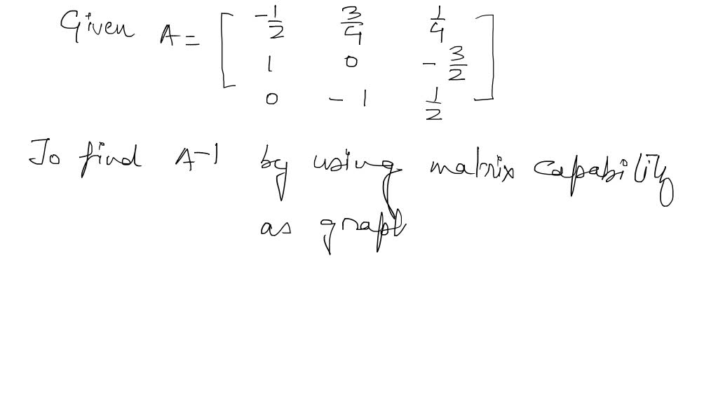 Solved Use The Matrix Capabilities Of A Graphing Utility To Find The Inverse Of The Matrix If