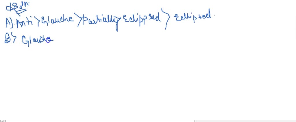 SOLVED:The correct stability order for conformation of ethylene glycol ...