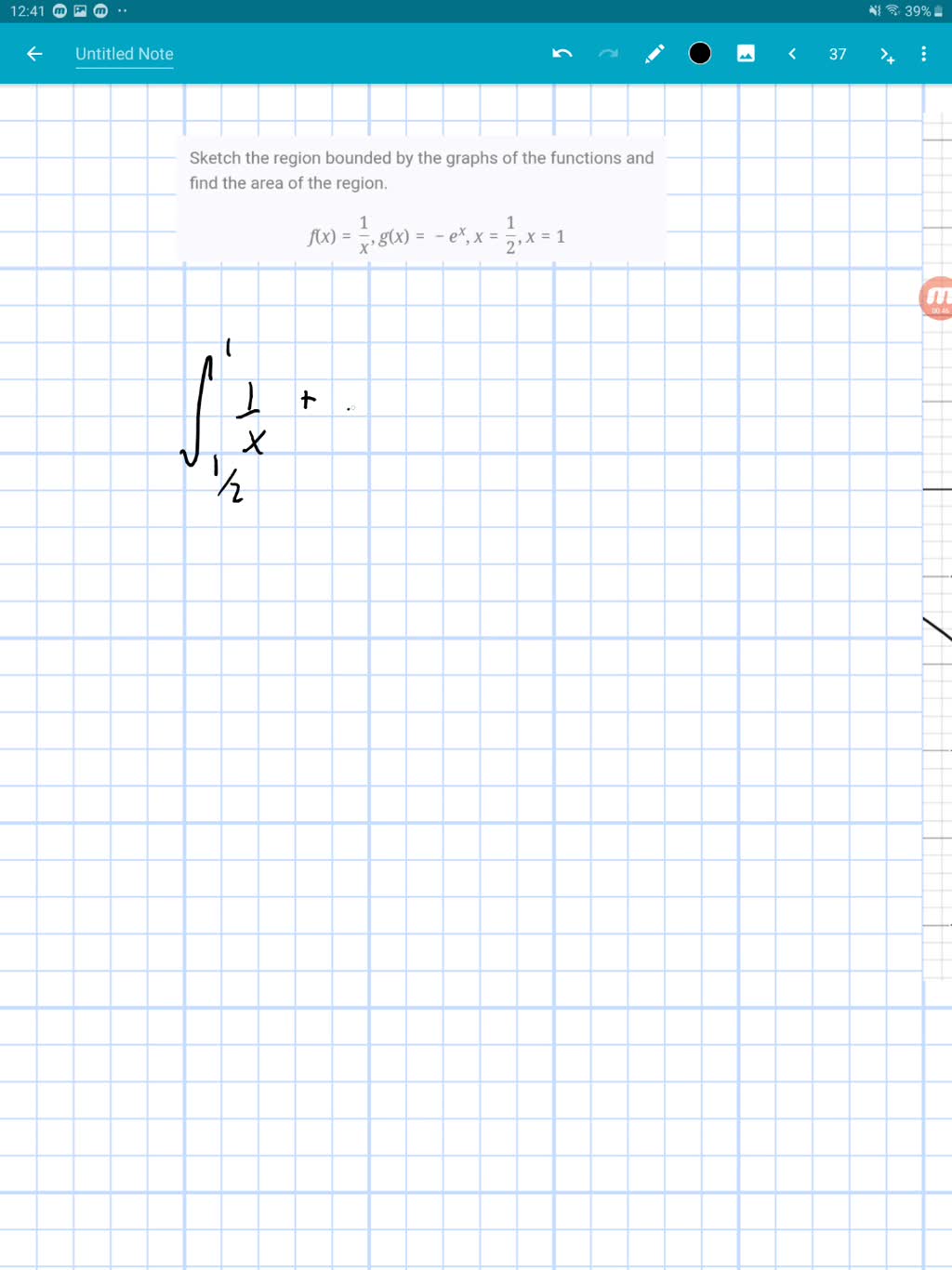 Solved Sketch The Region Bounded By The Graphs Of The Functions And