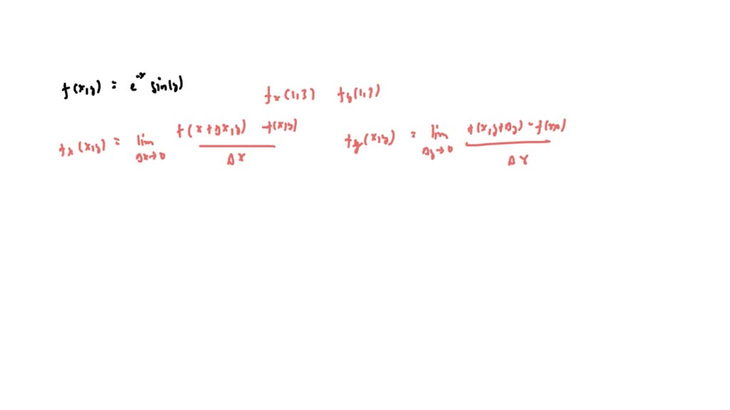⏩SOLVED:Use difference quotients with Δx=0.1 and Δy=0.1 to estimate ...