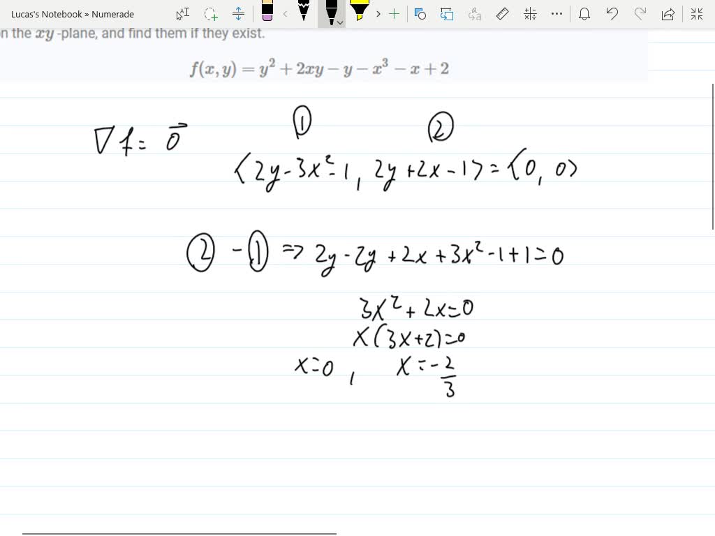 SOLVED:Find and classify the critical points of the function. Then decide whether the function ...