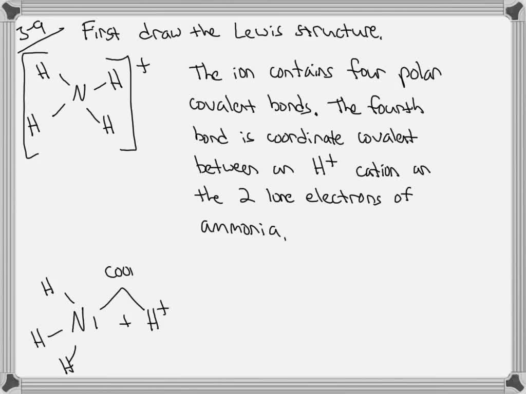 SOLVED How Many And What Types Of Bonds Are Present In mathrm NH 4 SOLVED How Many And What Types Of Bonds Are Present In mathrm NH 4