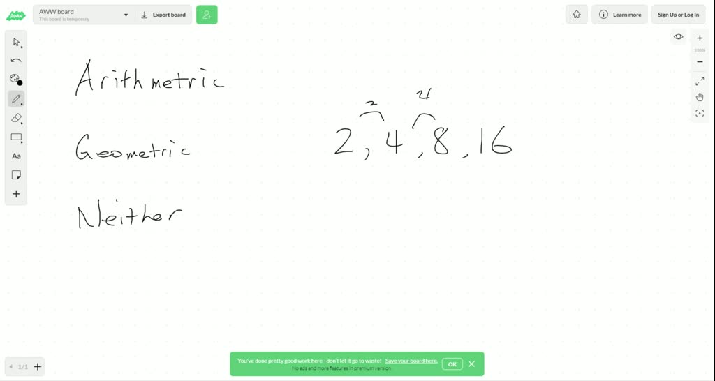 SOLVED Identify Each Sequence As Arithmetic Geometric Or Neither 2 4