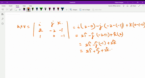SOLVED:Find the length and direction (when defined) of 𝐮 ×𝐯 and 𝐯 ×𝐮. 𝐮 ...
