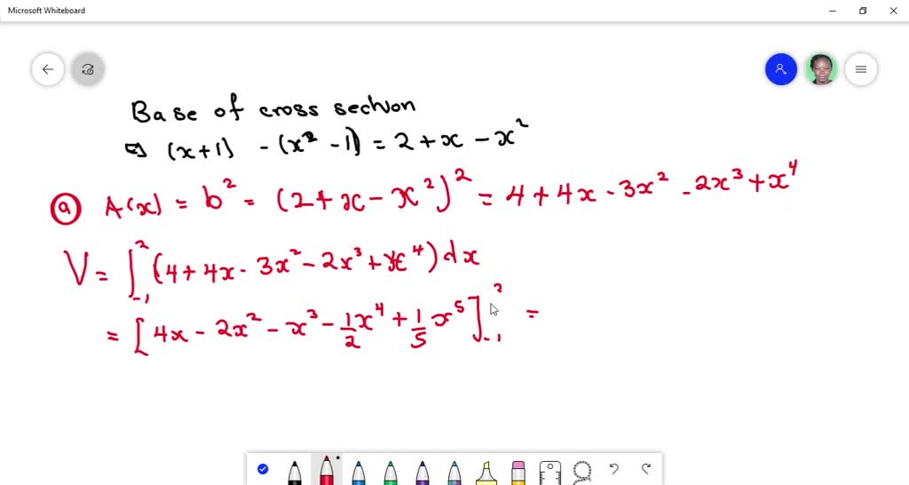 SOLVED:Using Cross Sections Find the volumes of the solids whose bases ...