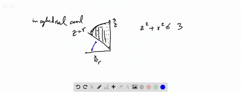 SOLVED:Let D be the region in the first octant that is bounded below by ...