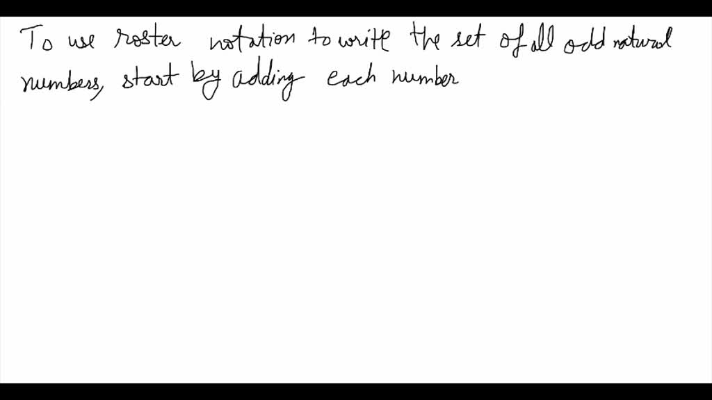 Express The Set The Set Of Odd Natural Numbers Less T SolvedLib Express The Set The Set Of Odd Natural Numbers Less T SolvedLib