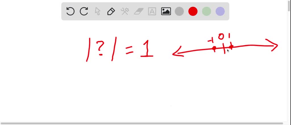 SOLVED:Determine the unknown. |?|=1