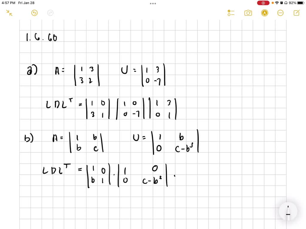 ⏩SOLVED:Factor these symmetric matrices into A=L D L^⊤. The matrix D ...