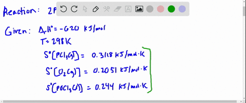 SOLVED:Use data from Appendix D to determine values of \Delta_{\mathrm{r}} G^{\circ} for the ...