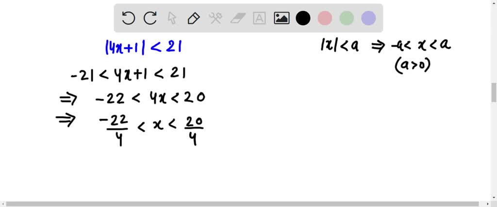 SOLVED:Solve each inequality. Graph the solution set, and write it using interval notation. |4 x+1|