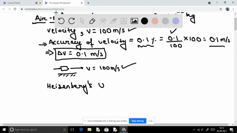SOLVED:An air-rifle pellet has a mass of 20 g and a velocity of 100 m ...
