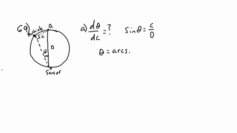 SOLVED:A particle travels clockwise on a circular path of diameter D, monitored by a sensor on ...