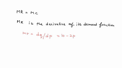 ⏩SOLVED:The monopolist faces a demand curve given by D(p)=10 p^-3 ...
