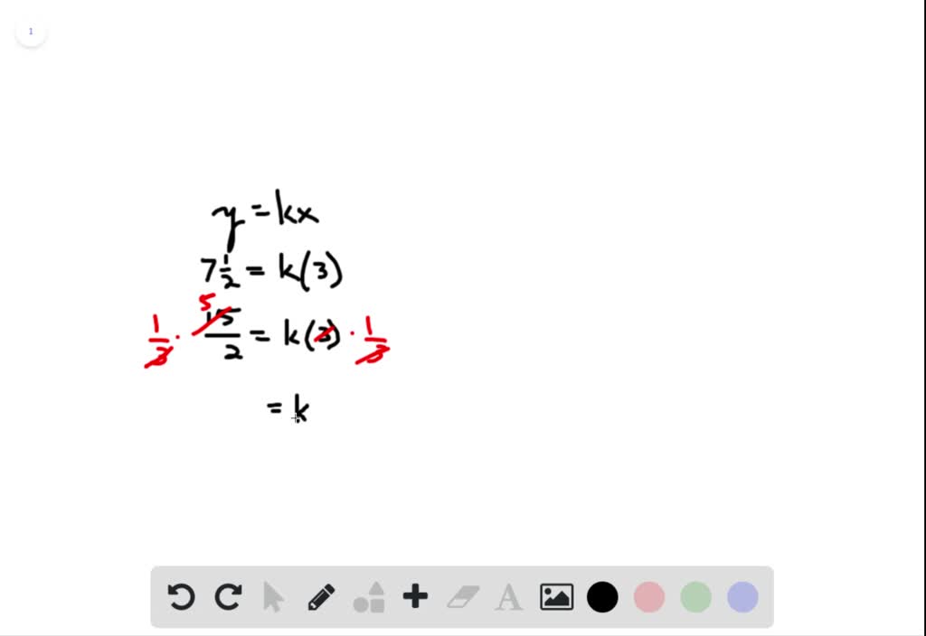 SOLVED Suppose Y Varies Directly With X Write A Direct Variation