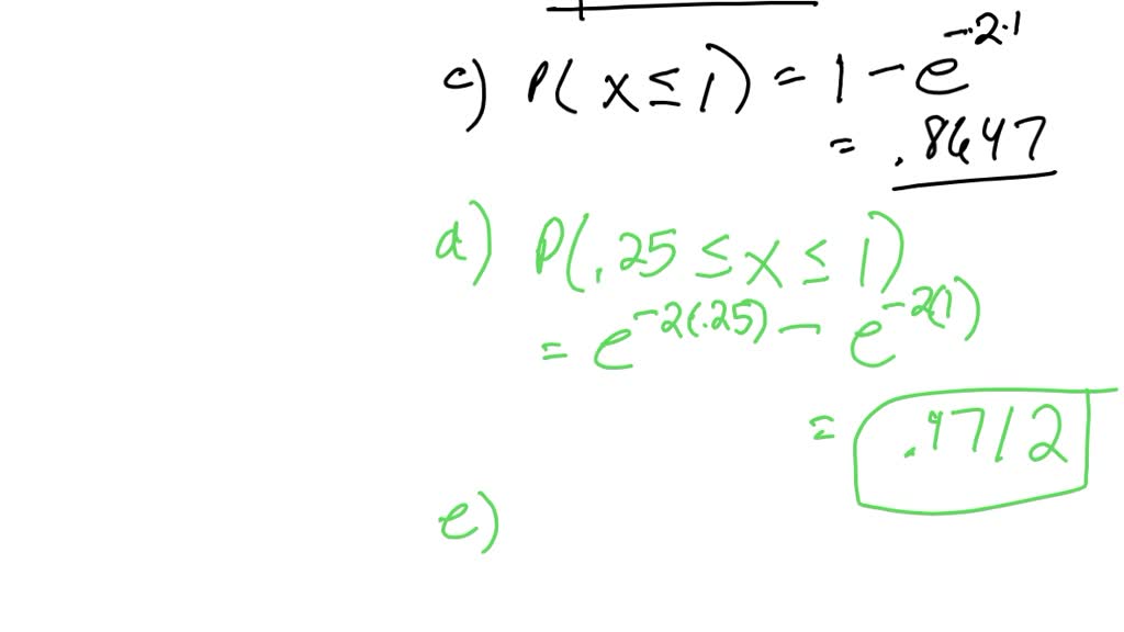 ⏩SOLVED:State the formula for the exponential probability curve ...